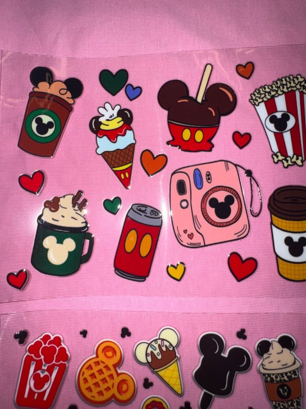 Other | 2 Disney Cup Wraps Eats Treats And Mickey Snacks Uv Dtf Ice ...